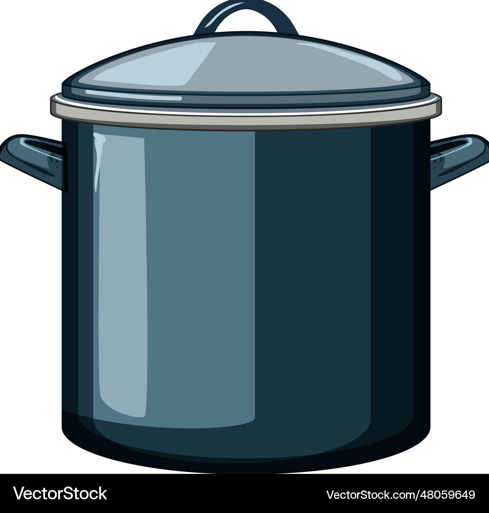 Tasty sauce pan cartoon Royalty Free Vector Image