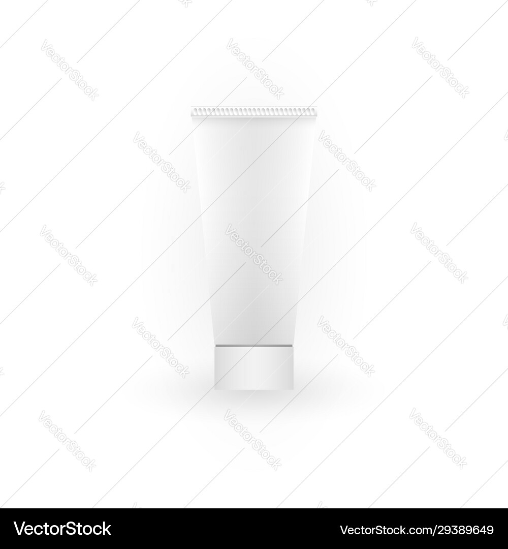 White empty plastic container Royalty Free Vector Image