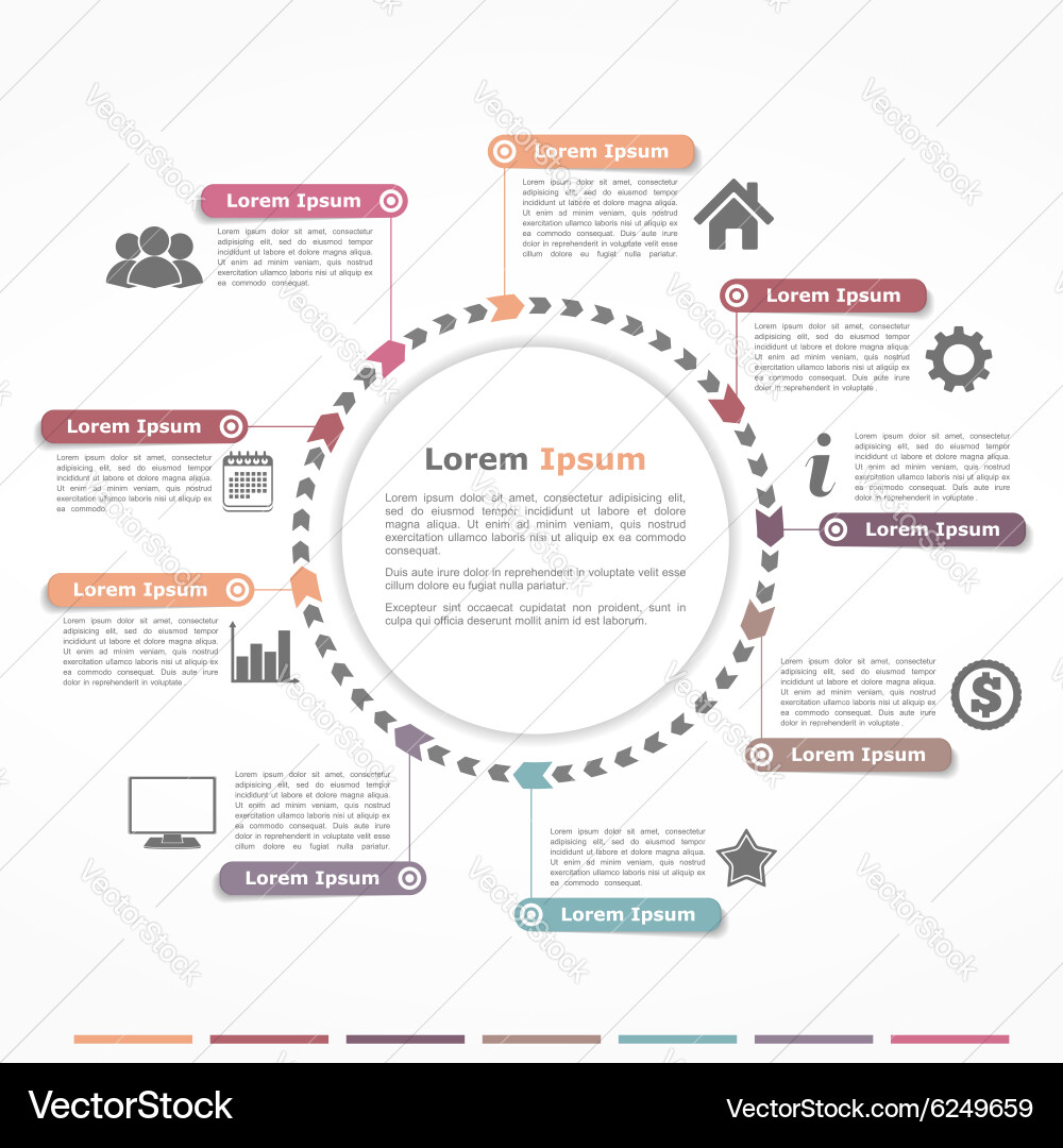 Circle diagram Royalty Free Vector Image - VectorStock