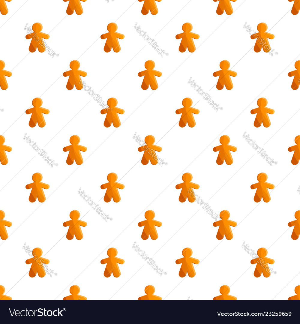 Gingerbread pattern seamless Royalty Free Vector Image