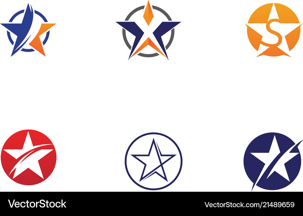 Star logo icon design Royalty Free Vector Image