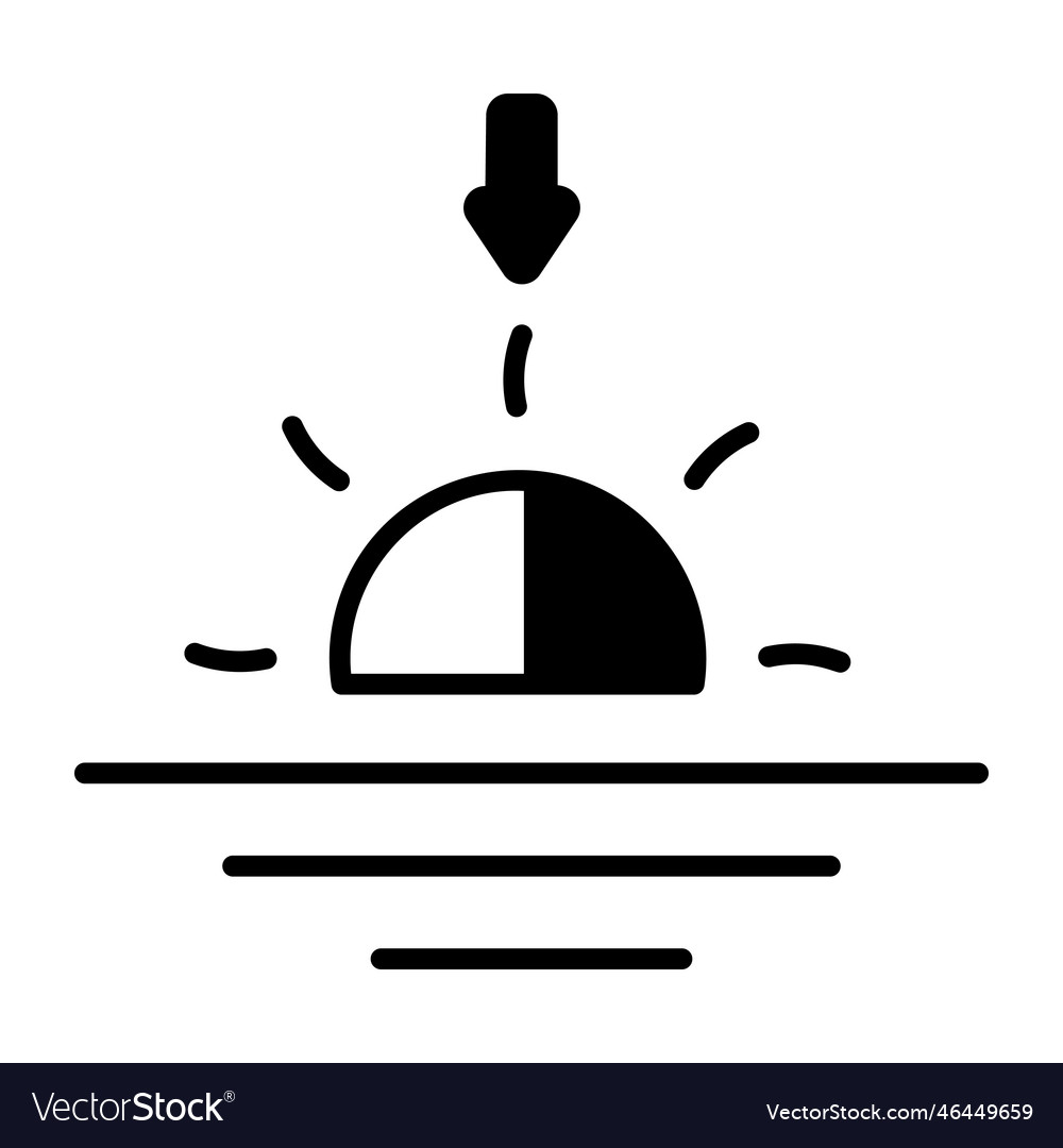 Sunset time Royalty Free Vector Image - VectorStock