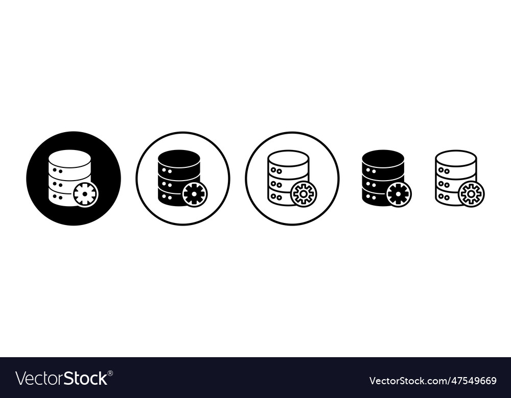 Database icon server icon storage Royalty Free Vector Image Database icon server icon storage Royalty Free Vector Image