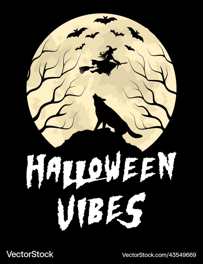 Halloween vibes Royalty Free Vector Image - VectorStock