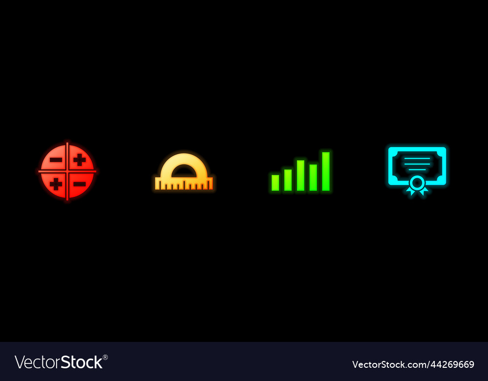 Set xyz coordinate system protractor graph Vector Image Set xyz coordinate system protractor graph Vector Image