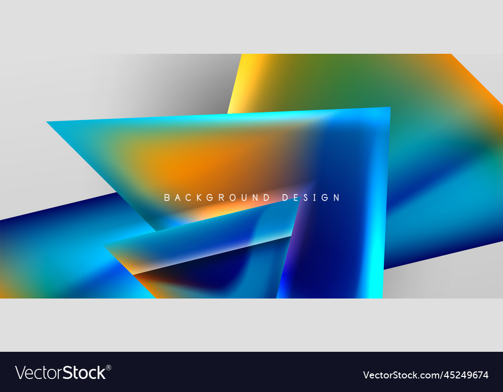 Abstract background with overlapping triangles Vector Image