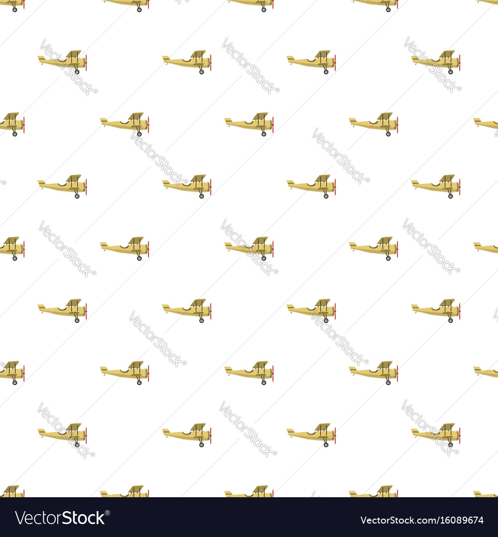 Biplane pattern Royalty Free Vector Image - VectorStock