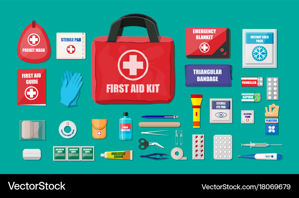 Medical First Aid Kit Royalty Free Vector Image