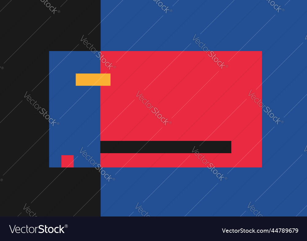 Modern pattern rectangles abstract composition Vector Image