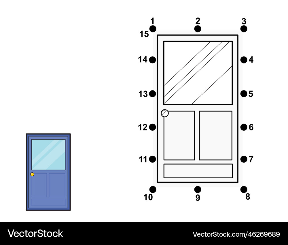 Dot to game for kids connect the dots Royalty Free Vector