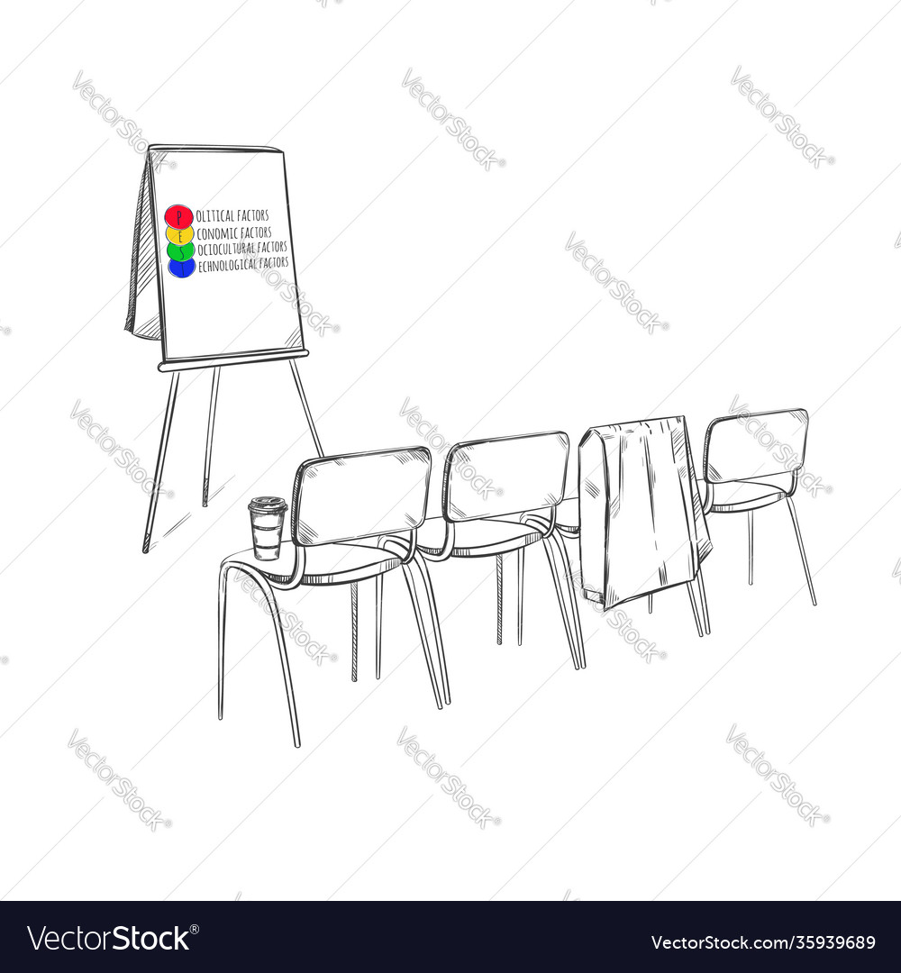 Sketch marketing strategy business presentation Vector Image Sketch marketing strategy business presentation Vector Image