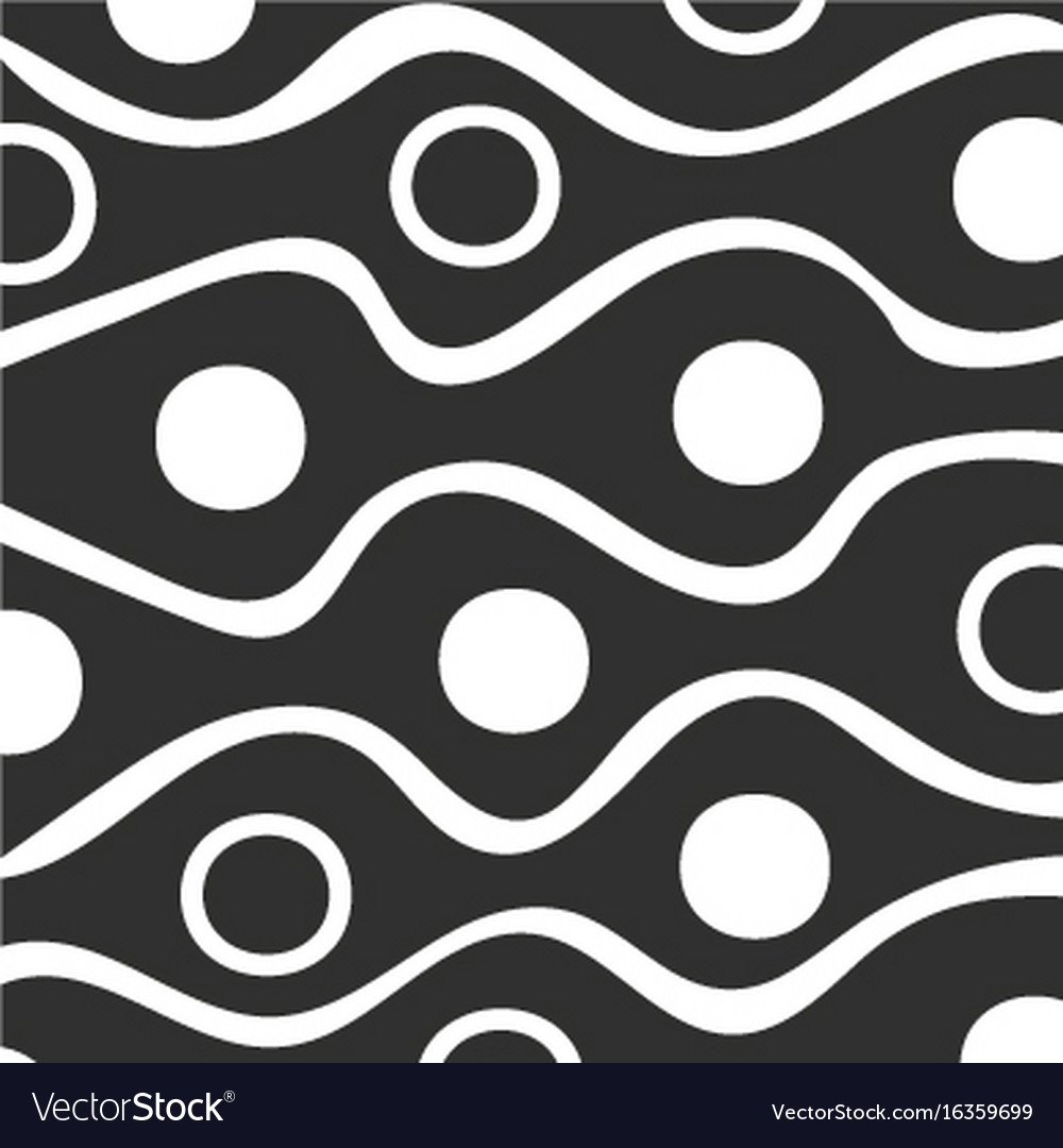 Abstract Monochrome Hand Drawn Doodle Pattern Vector Image