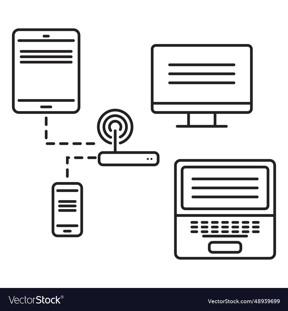Network connectivity icon Royalty Free Vector Image
