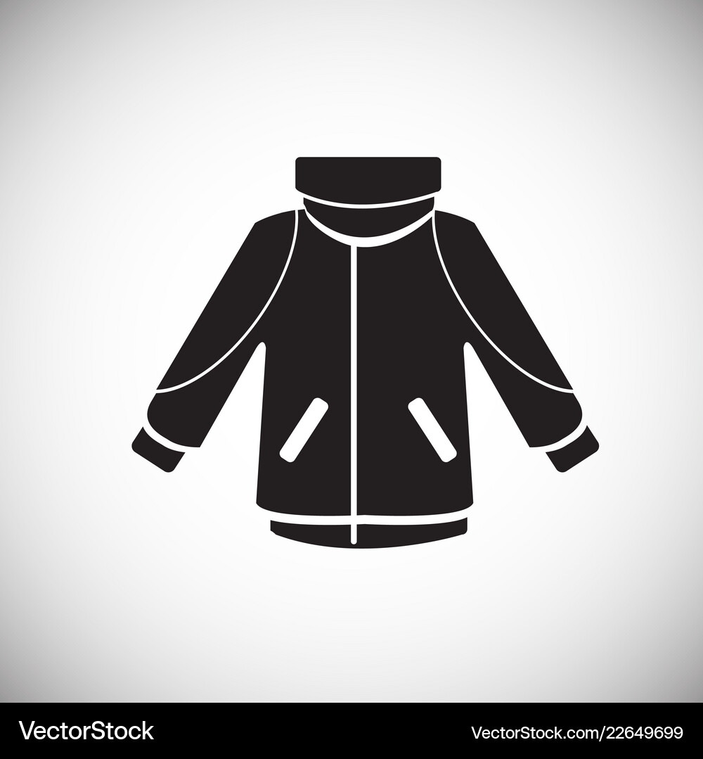 Ski jacket on white background Royalty Free Vector Image