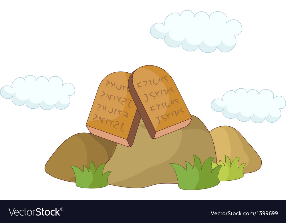 Ten commandments Royalty Free Vector Image - VectorStock