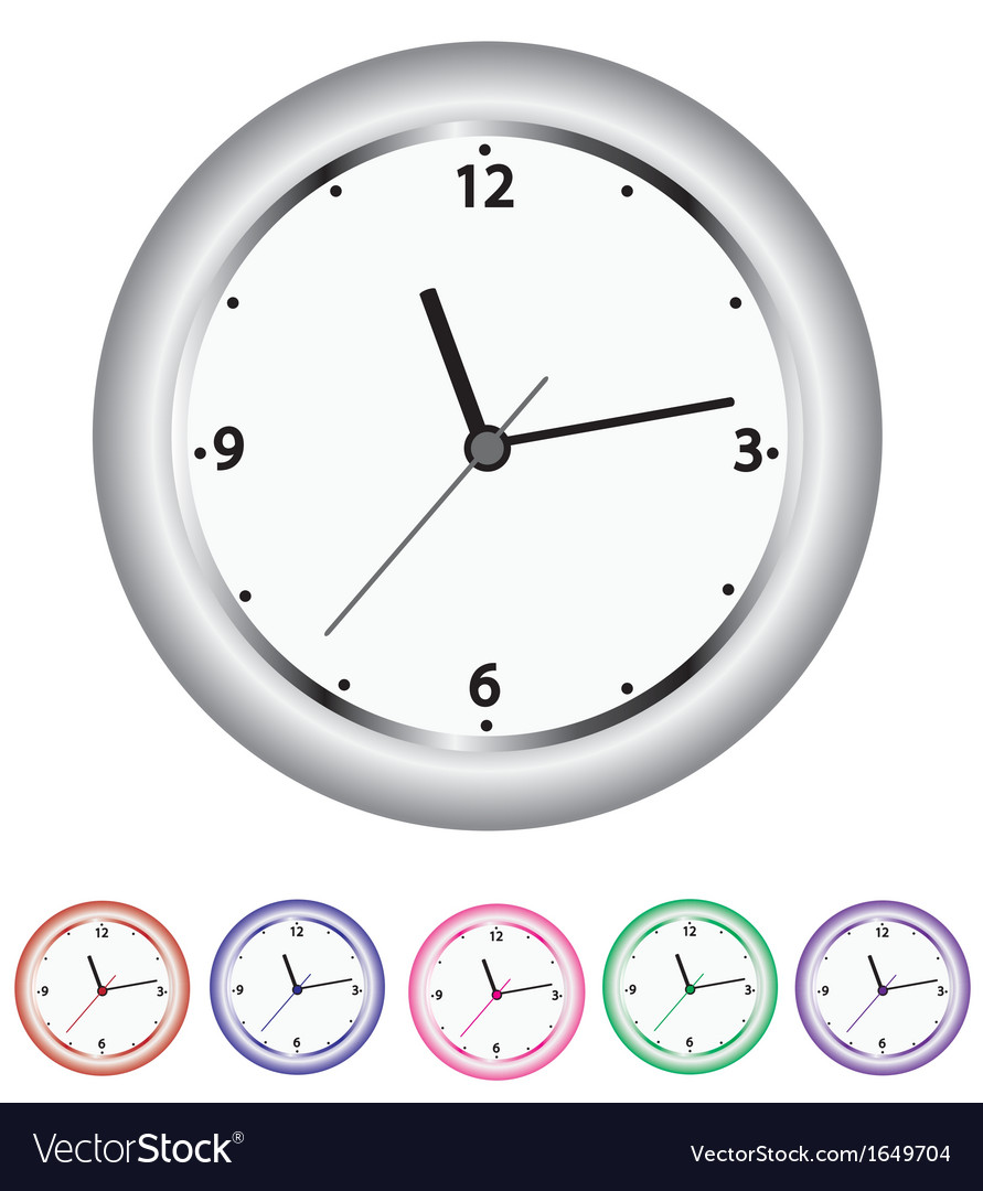 Clock Royalty Free Vector Image - VectorStock