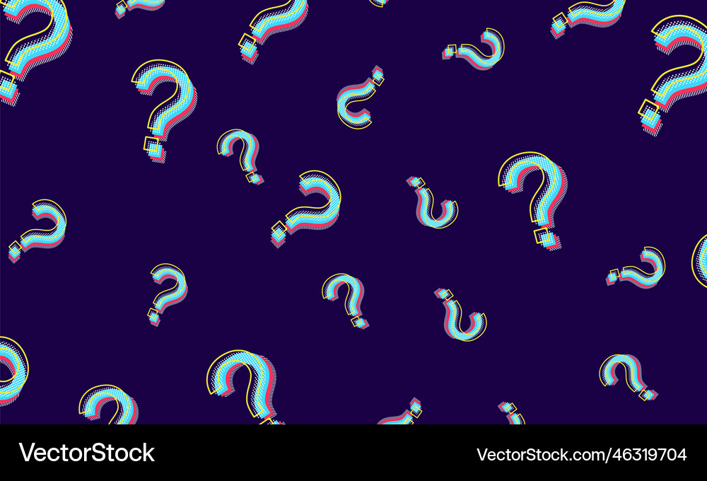 Question mark colorful design Royalty Free Vector Image