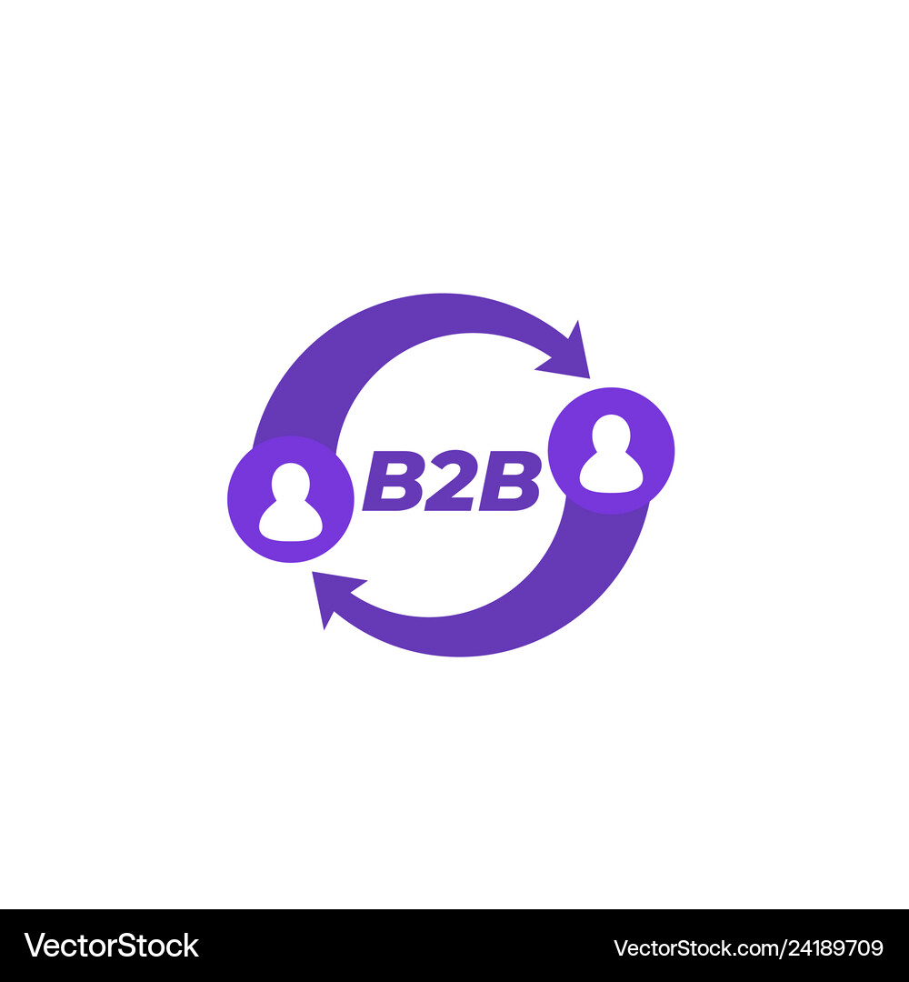 B2b business Royalty Free Vector Image - VectorStock