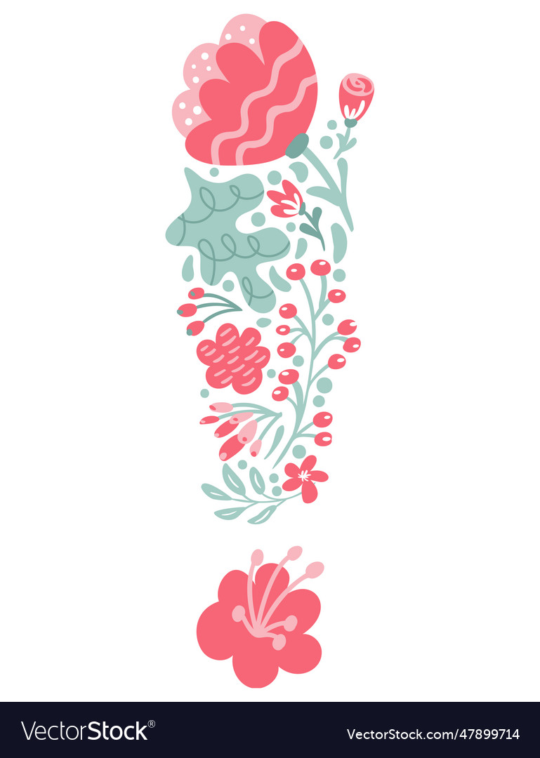 Hand Drawn Font Exclamation Point Royalty Free Vector Image