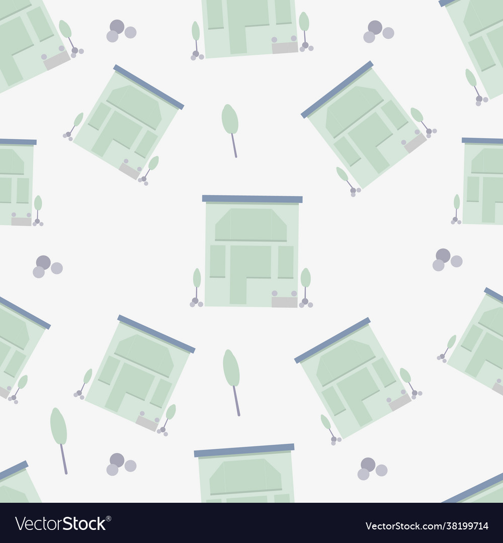 House pattern Royalty Free Vector Image - VectorStock