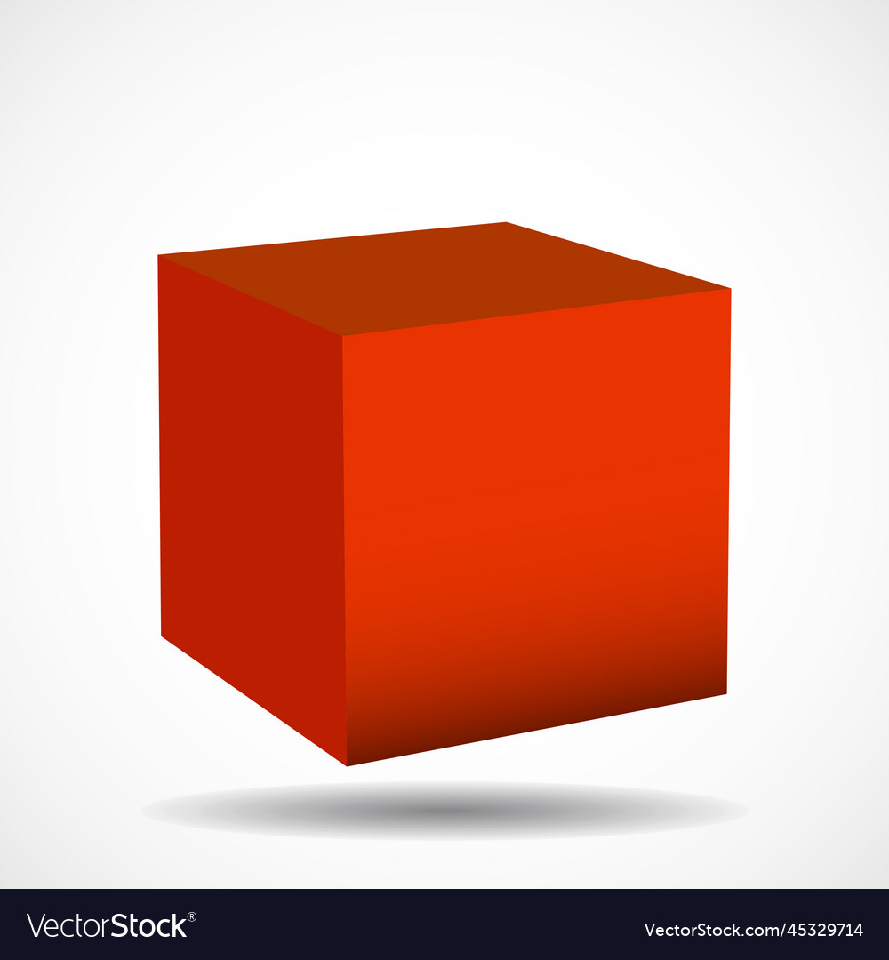 Square Symbol Isolated On White Background Vector Image