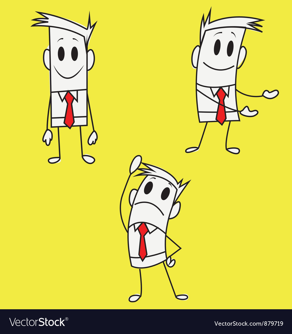 Square guy Royalty Free Vector Image - VectorStock