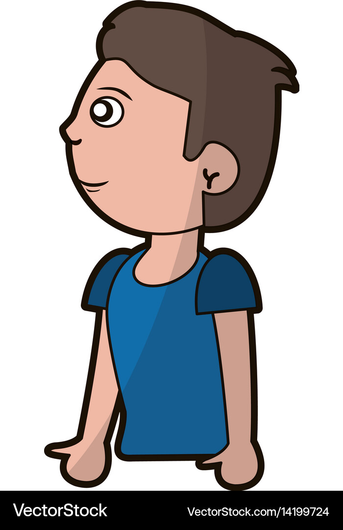 Cartoon son boy character Royalty Free Vector Image
