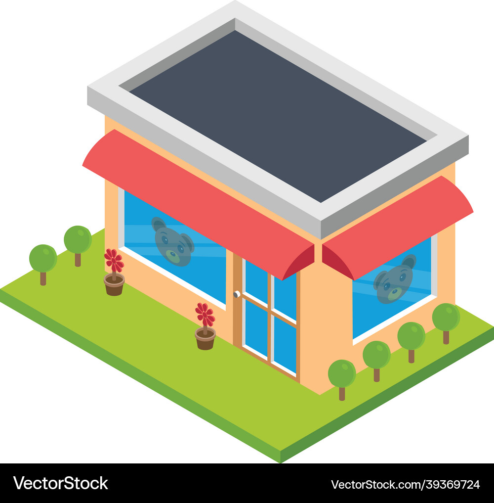 Toy shop Royalty Free Vector Image - VectorStock