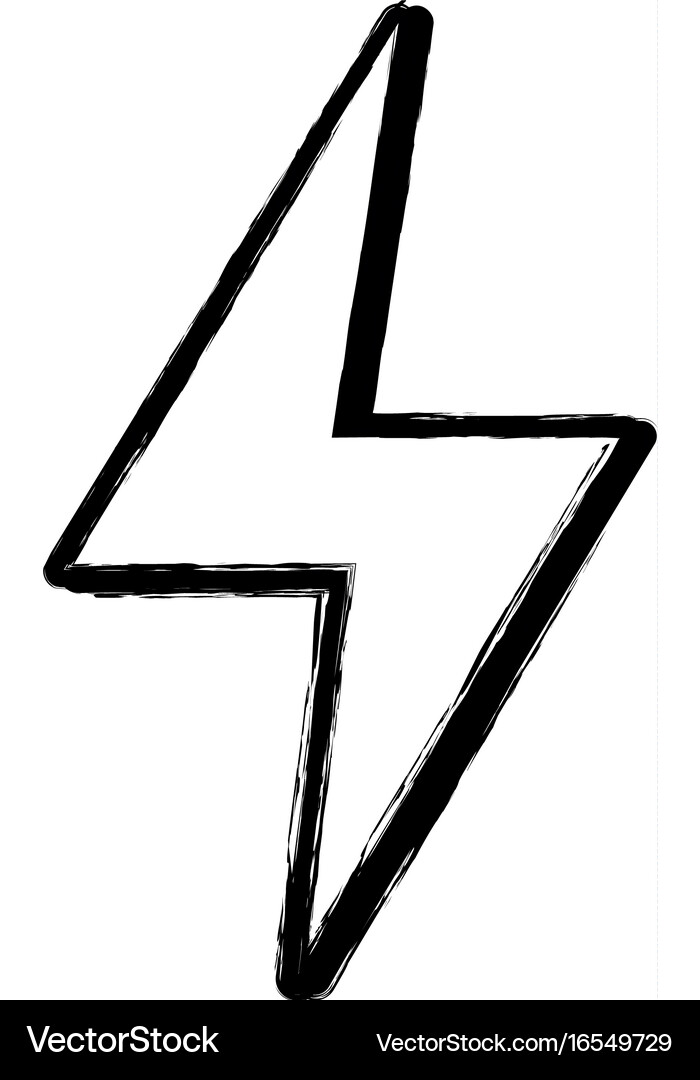 Figure energy hazard symbol design image Vector Image