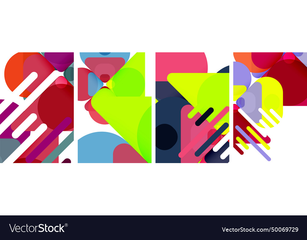 Geometric elements abstract backgrounds for Vector Image