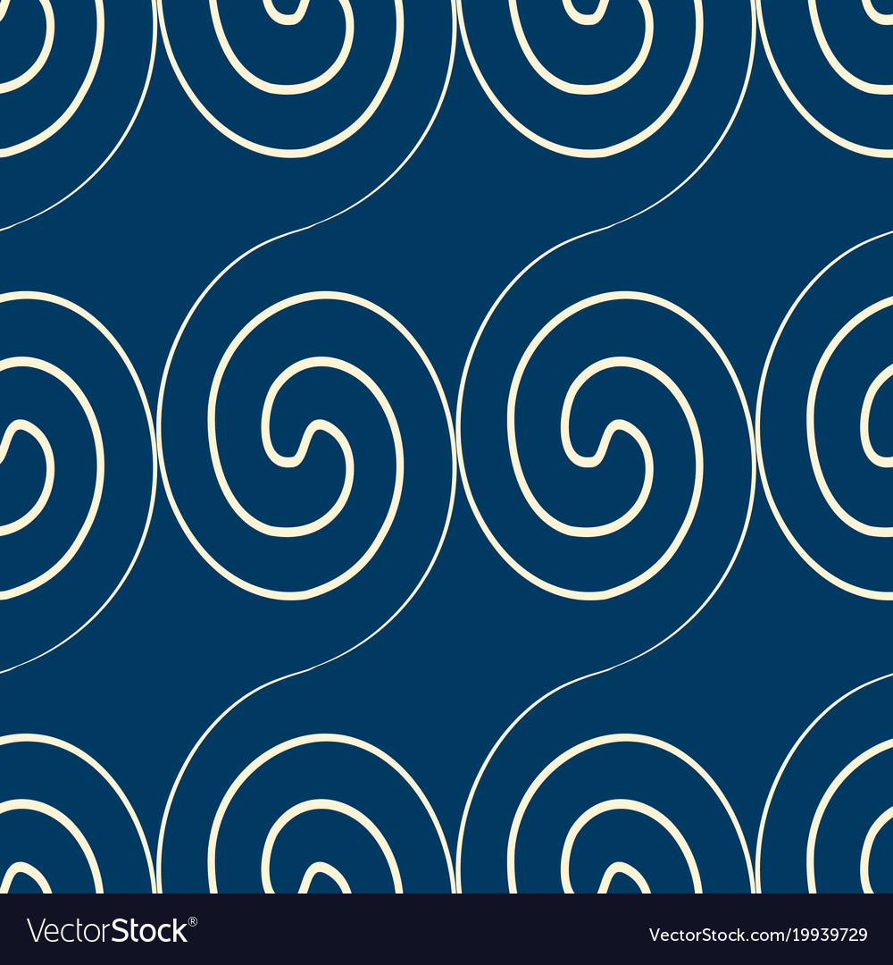 Squiggles seamless pattern Royalty Free Vector Image