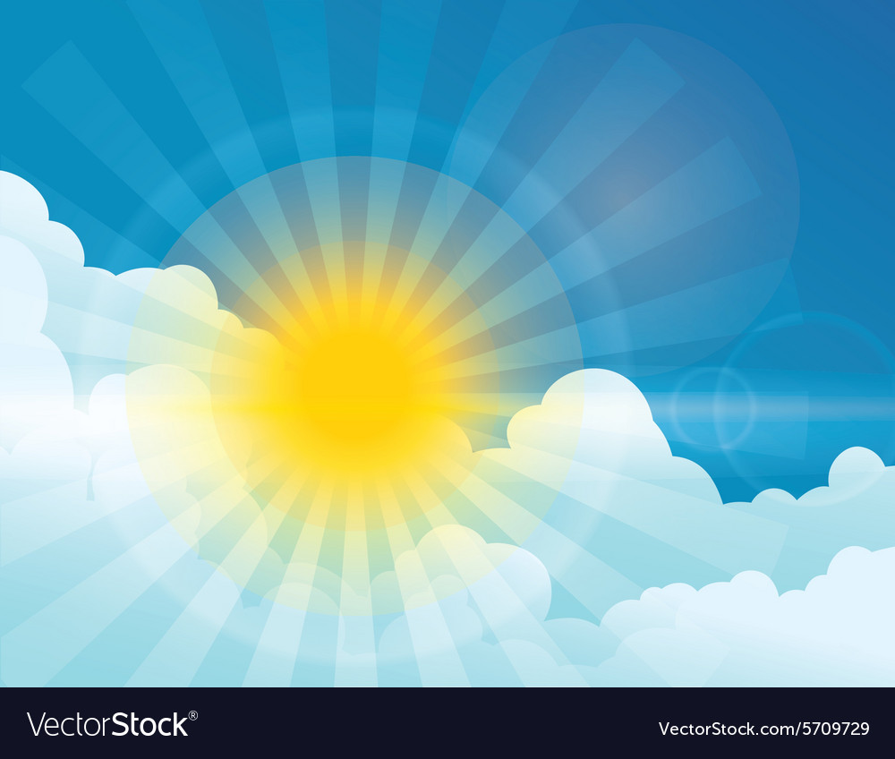 Sun rays design Royalty Free Vector Image - VectorStock