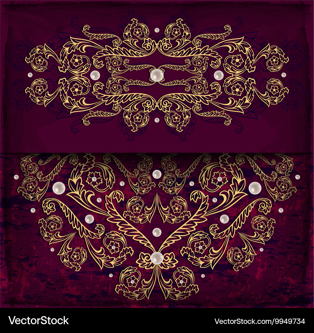 Card with banner Royalty Free Vector Image - VectorStock