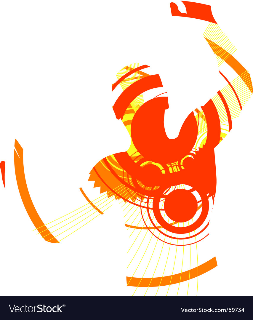 Dancer abstract Royalty Free Vector Image - VectorStock