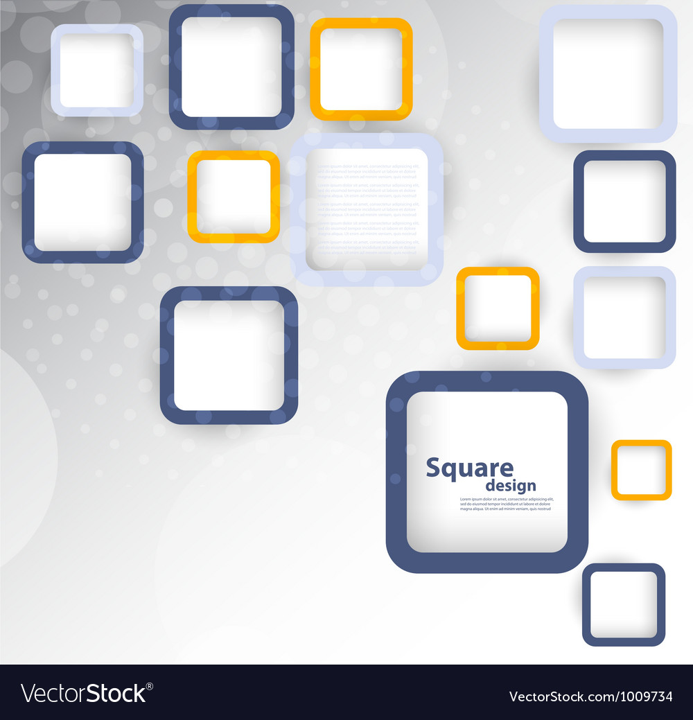 Geometric Square Background Royalty Free Vector Image