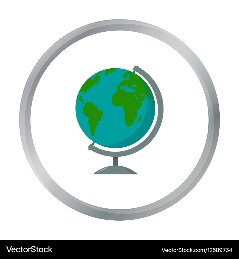 Gobe icon cartoon single education from Royalty Free Vector