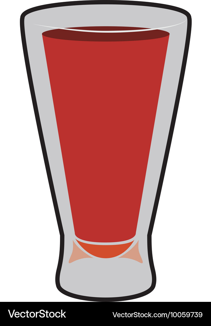 Cocktail shot icon drink design graphic Royalty Free Vector