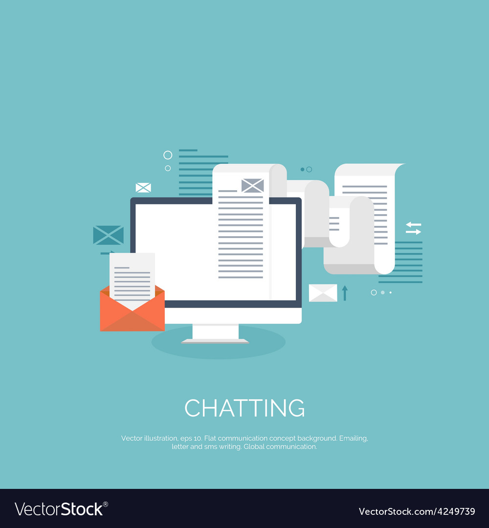 Flat computing background Royalty Free Vector Image