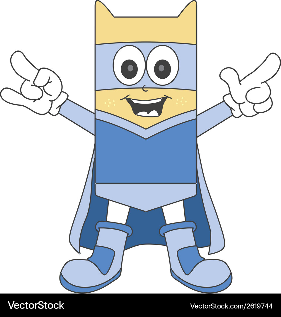 Cartoon superhero design Royalty Free Vector Image