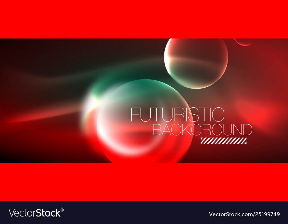 Glowing neon circles abstract background Vector Image Glowing neon circles abstract background Vector Image
