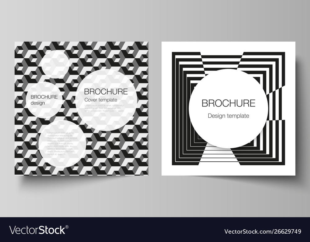 Minimal layout two square format Royalty Free Vector Image
