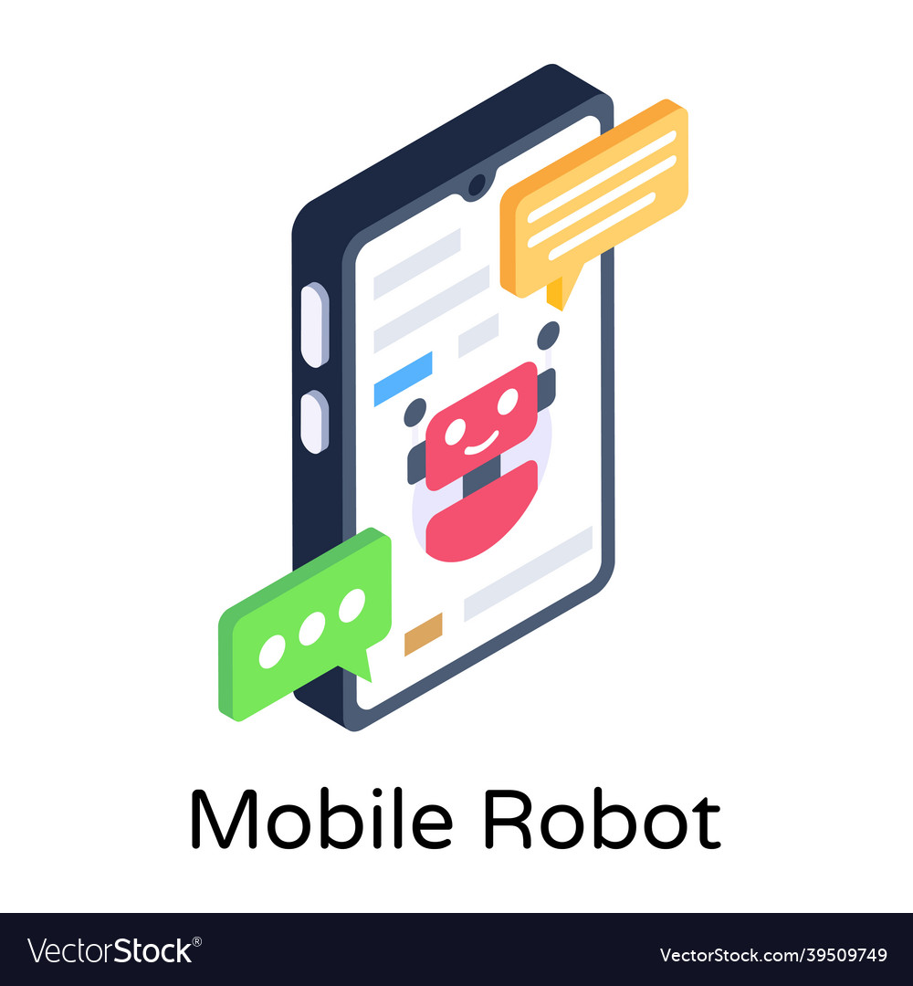 Mobile robot Royalty Free Vector Image - VectorStock