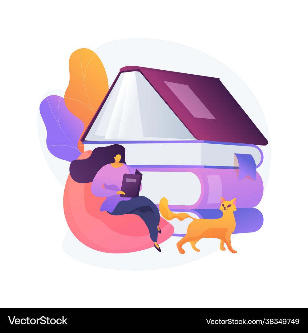 Read a book abstract concept Royalty Free Vector Image