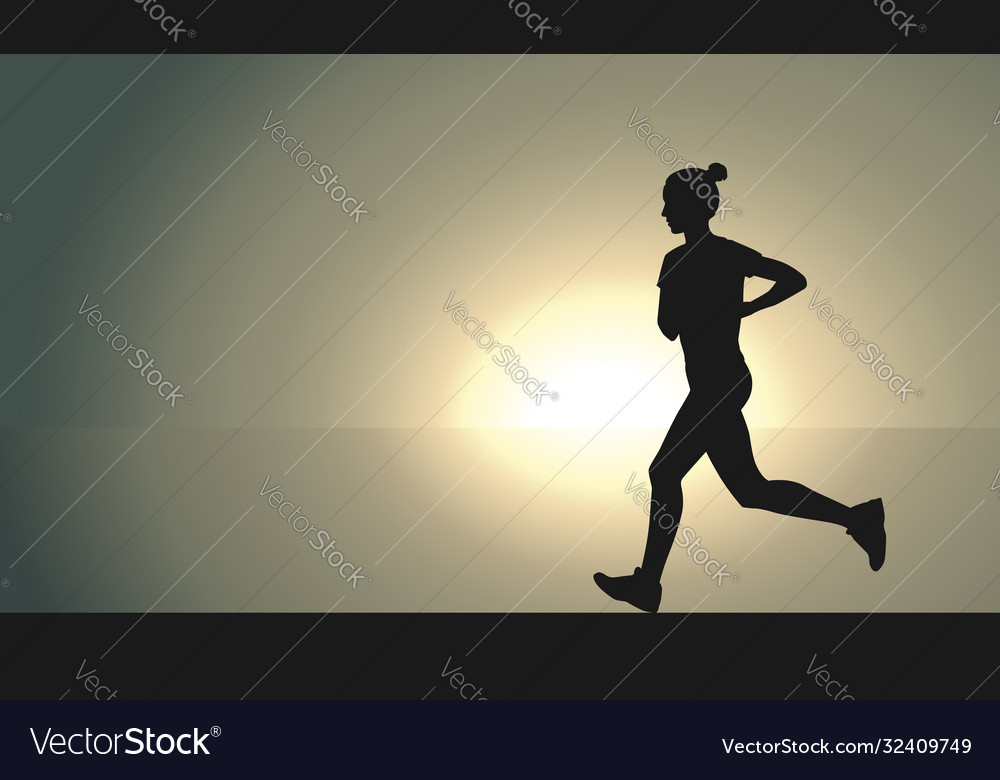 Runner woman Royalty Free Vector Image - VectorStock