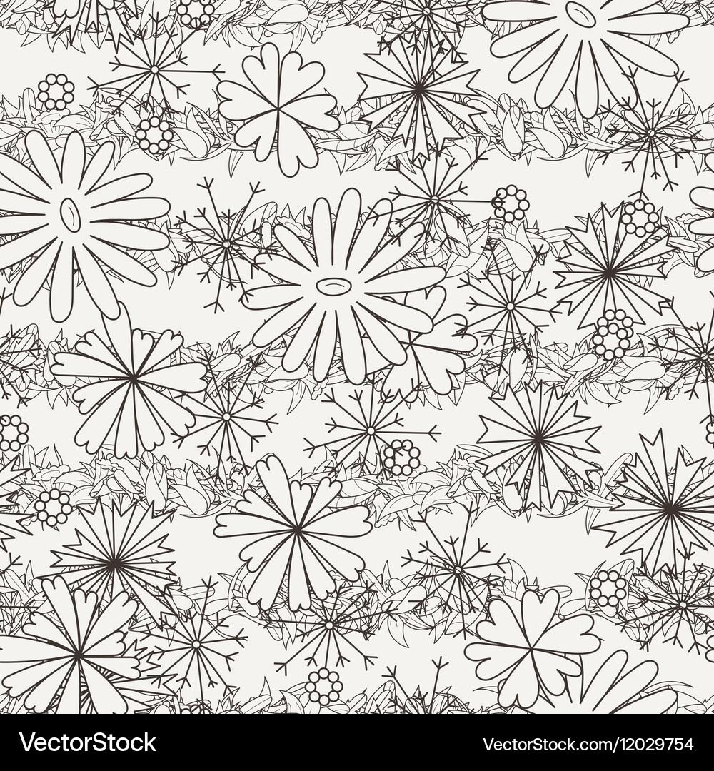 Doodle seamless pattern with various Royalty Free Vector