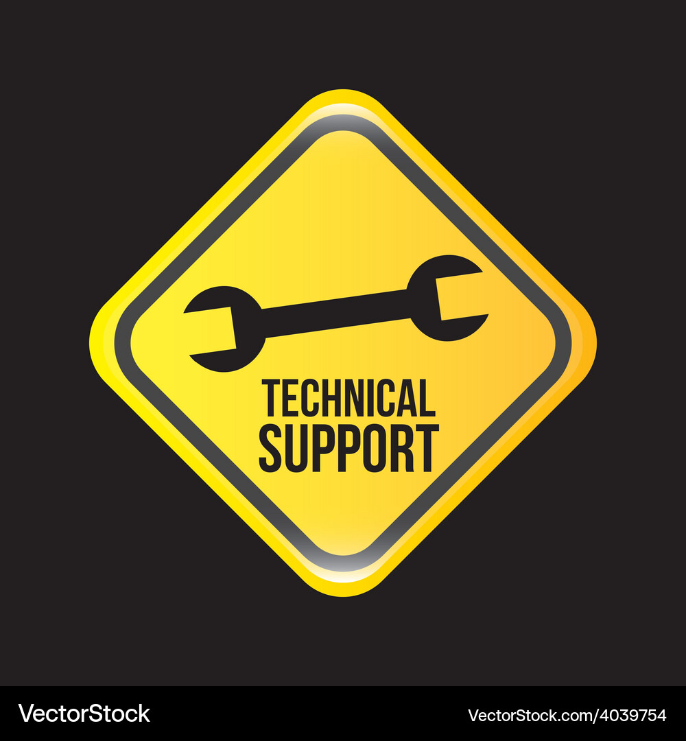 Technical support Royalty Free Vector Image - VectorStock