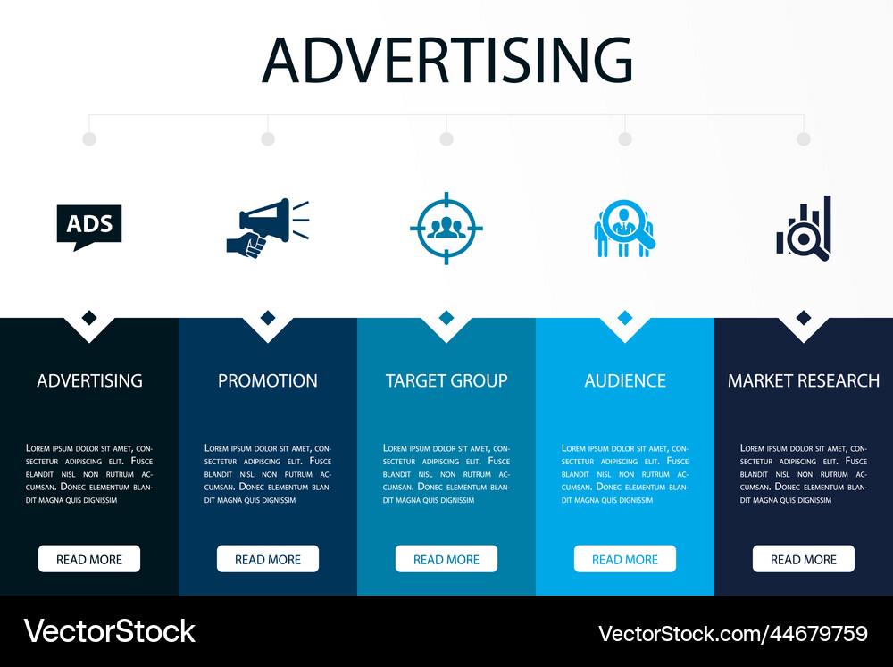 Advertising promotion target group audience Vector Image
