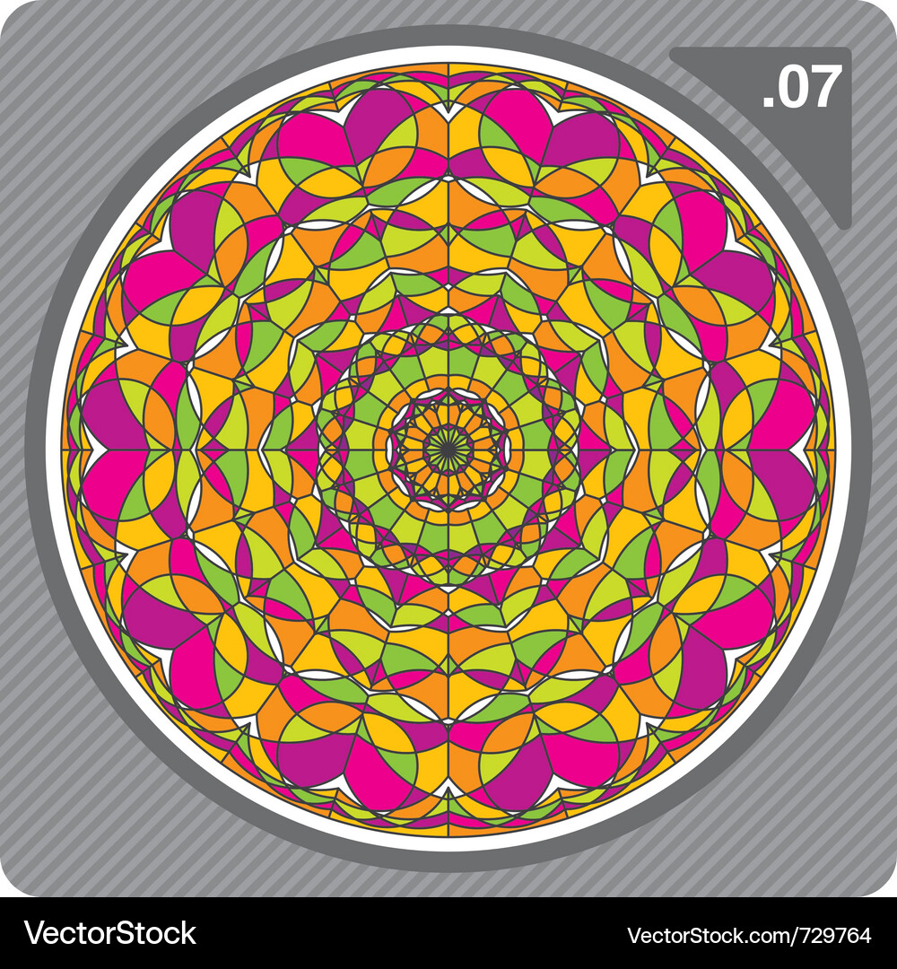 Abstract circular decorative ornament Royalty Free Vector