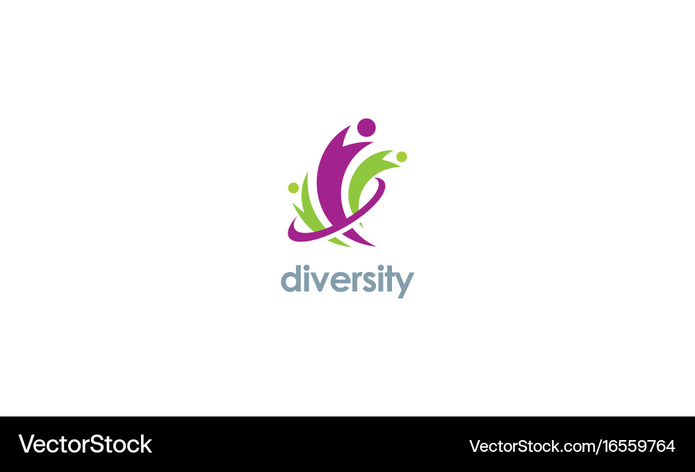 Diversity logo Royalty Free Vector Image - VectorStock