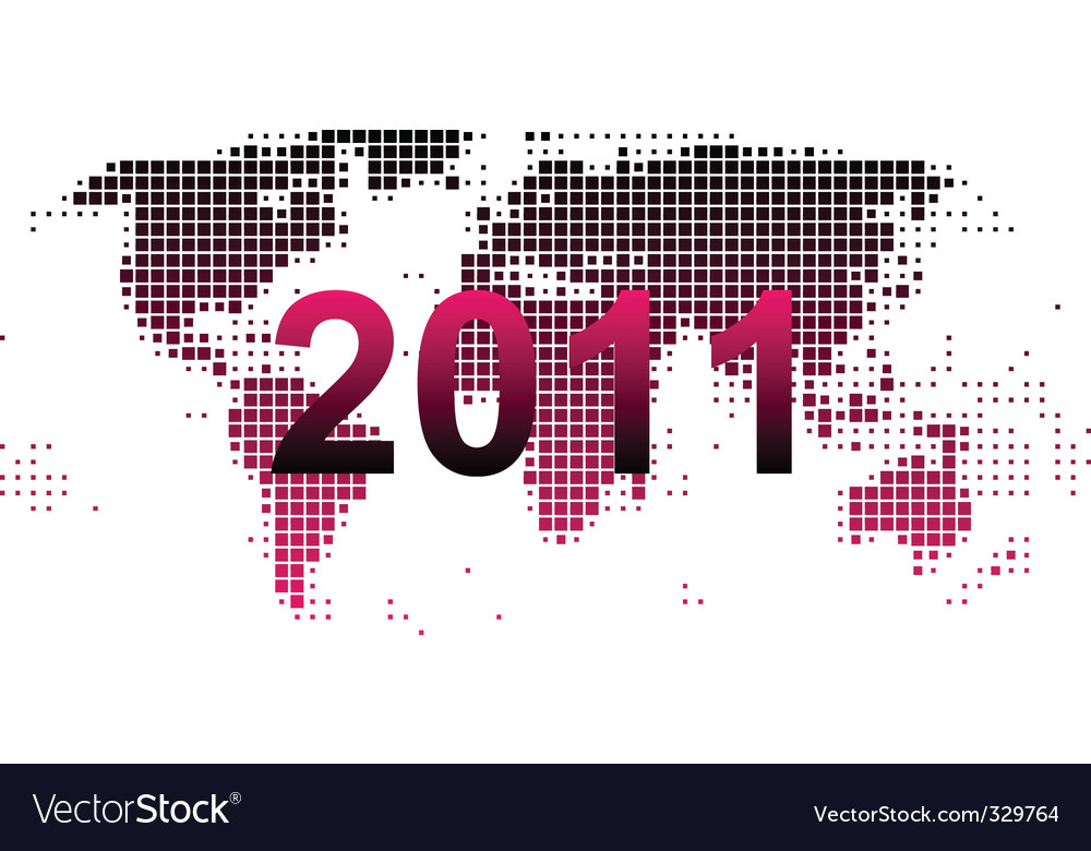 World map 2011 Royalty Free Vector Image - VectorStock